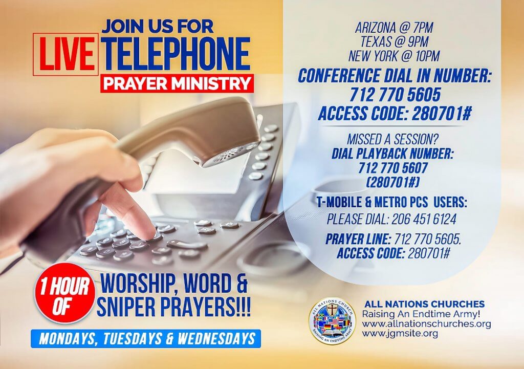 Telephone Prayer Ministry – All Nations Church